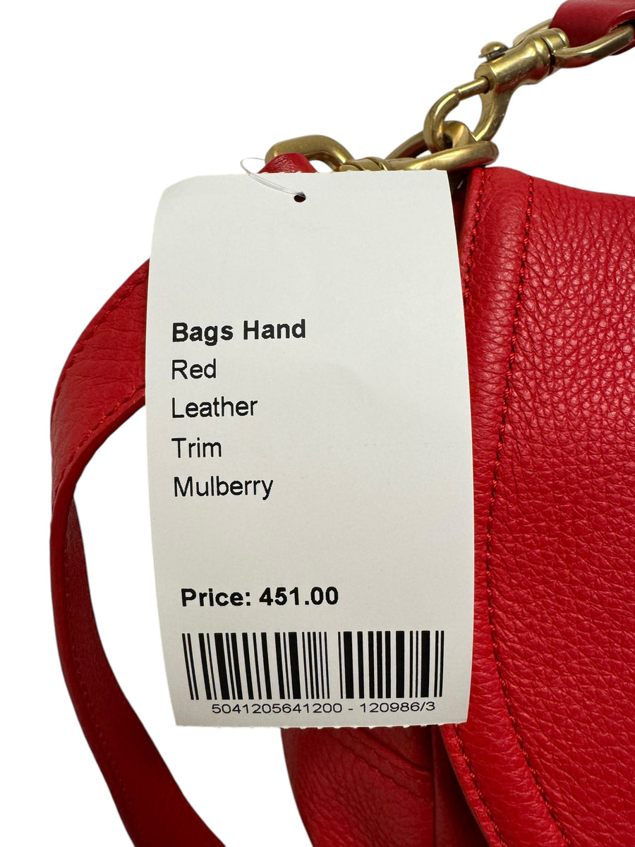 Mulberry red leather bag – Stock Exchange Sunninghill